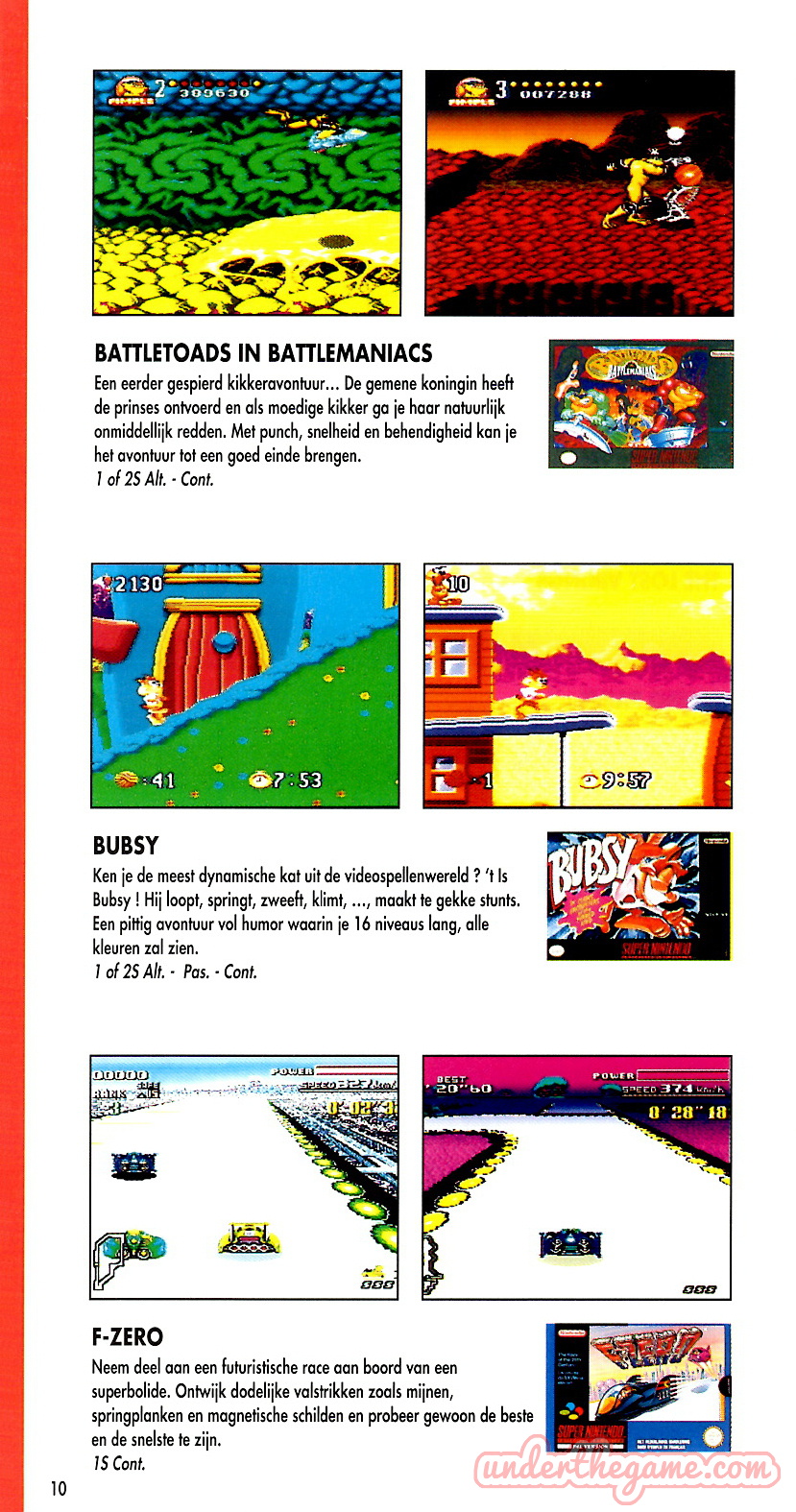 Catalogue Super Nintendo - 1993 [BE] - underthegame.com
