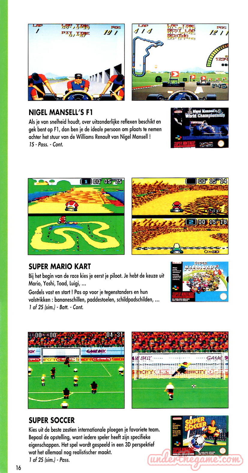 Catalogue Super Nintendo - 1993 [BE] - underthegame.com
