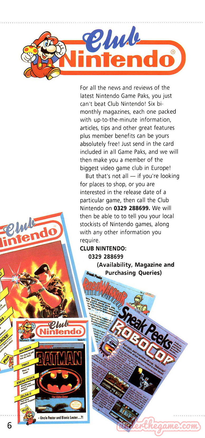 Catalogue Nintendo Game Pak - Game Boy - 1991-1992 [UKV] - underthegame.com
