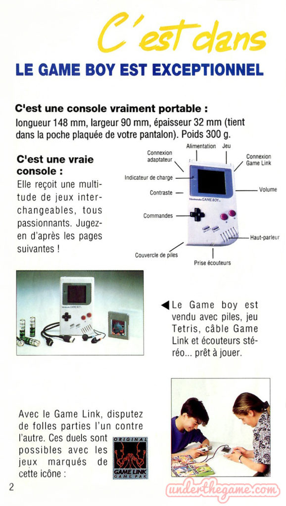 Catalogue Game Boy - Nintendo - 1991 [VF] - underthegame.com