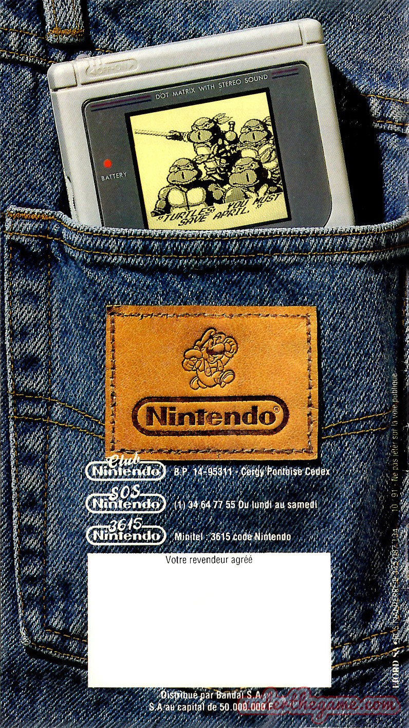 Catalogue Game Boy - Nintendo - 1991 [VF] - underthegame.com