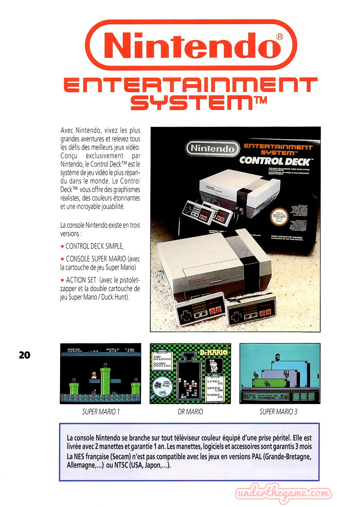 Catalogue Game Boy - Nintendo - 1992 [VF] - underthegame.com