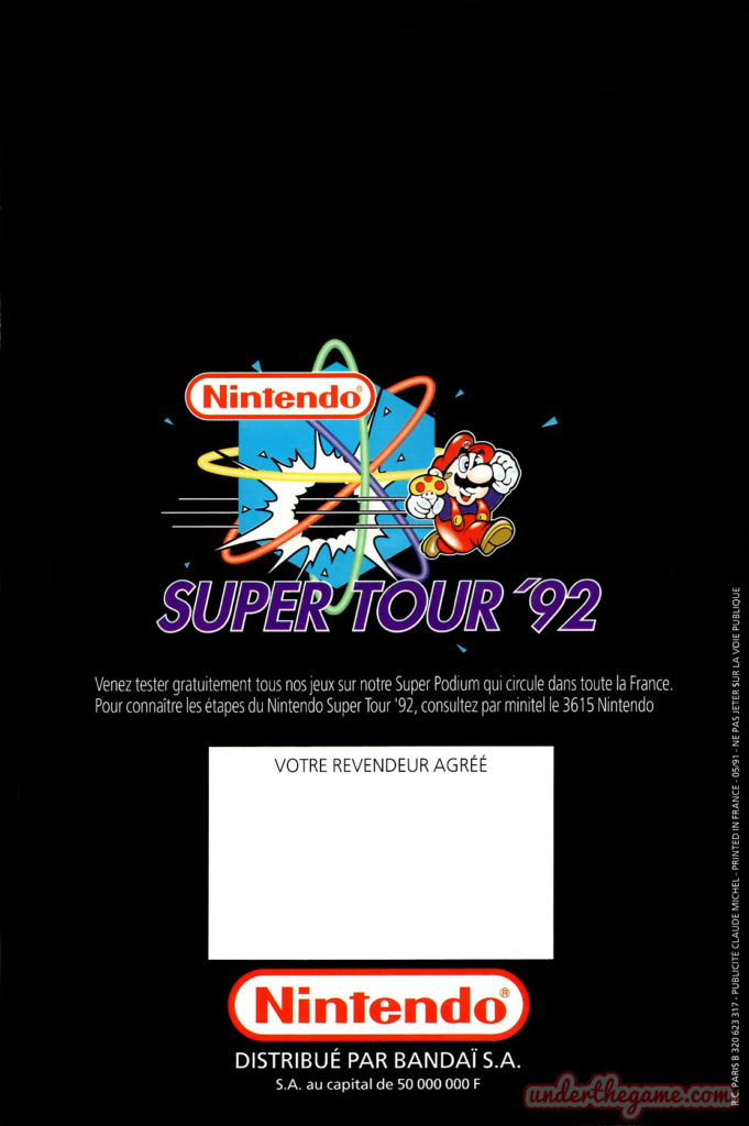 Catalogue Game Boy - Nintendo - 1992 [VF] - underthegame.com