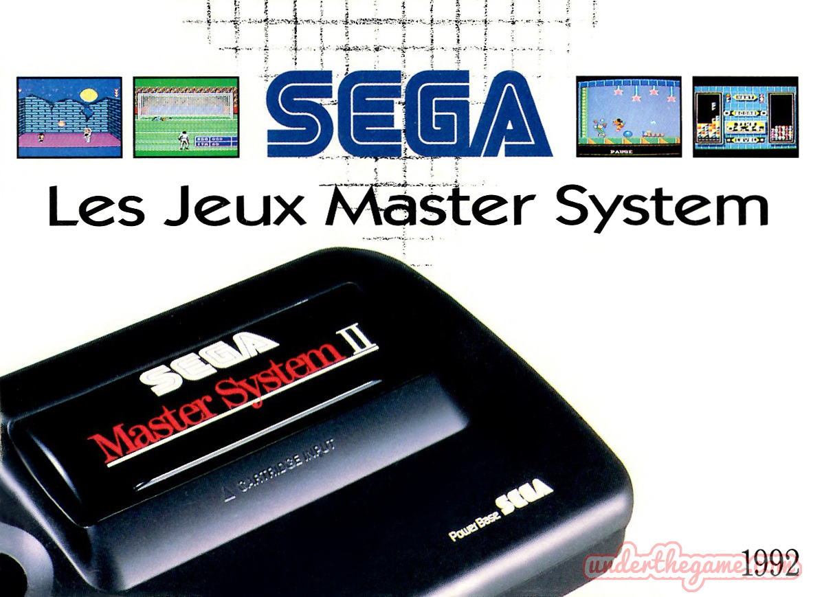Catalogue Master System - Sega - 1992 [VF] - underthegame.com