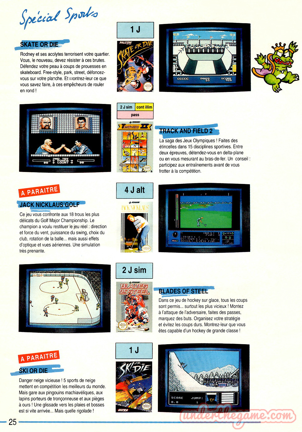 Catalogue NES - Nintendo - 1991-1992 [VF] - underthegame.com