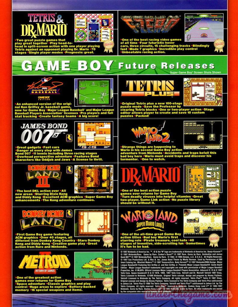Flyer 1997 Products - Nintendo [USA] - underthegame.com