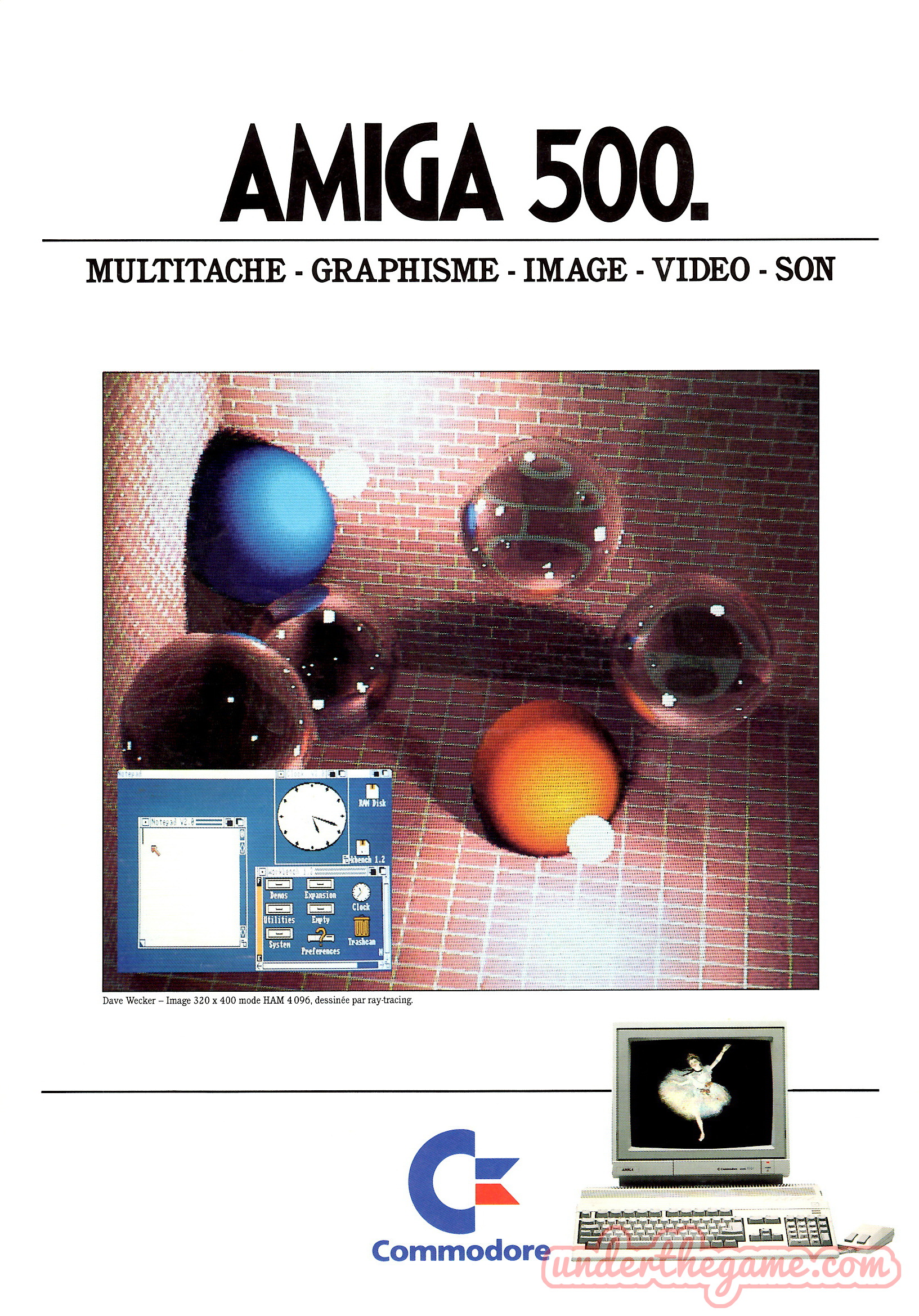 Flyer Amiga 500 - Commodore - 1987 [VF] - underthegame.com