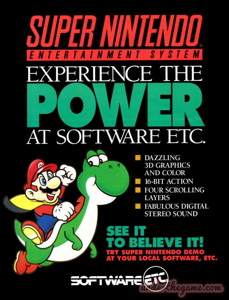 Flyer Software ETC. Jeux et Consoles Nintendo - 1991 [USA ...