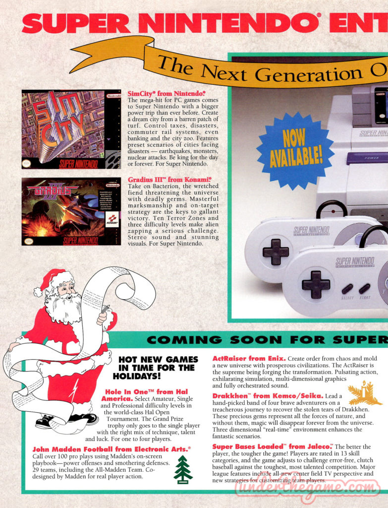 Flyer Software ETC. Jeux et Consoles Nintendo - 1991 [USA ...