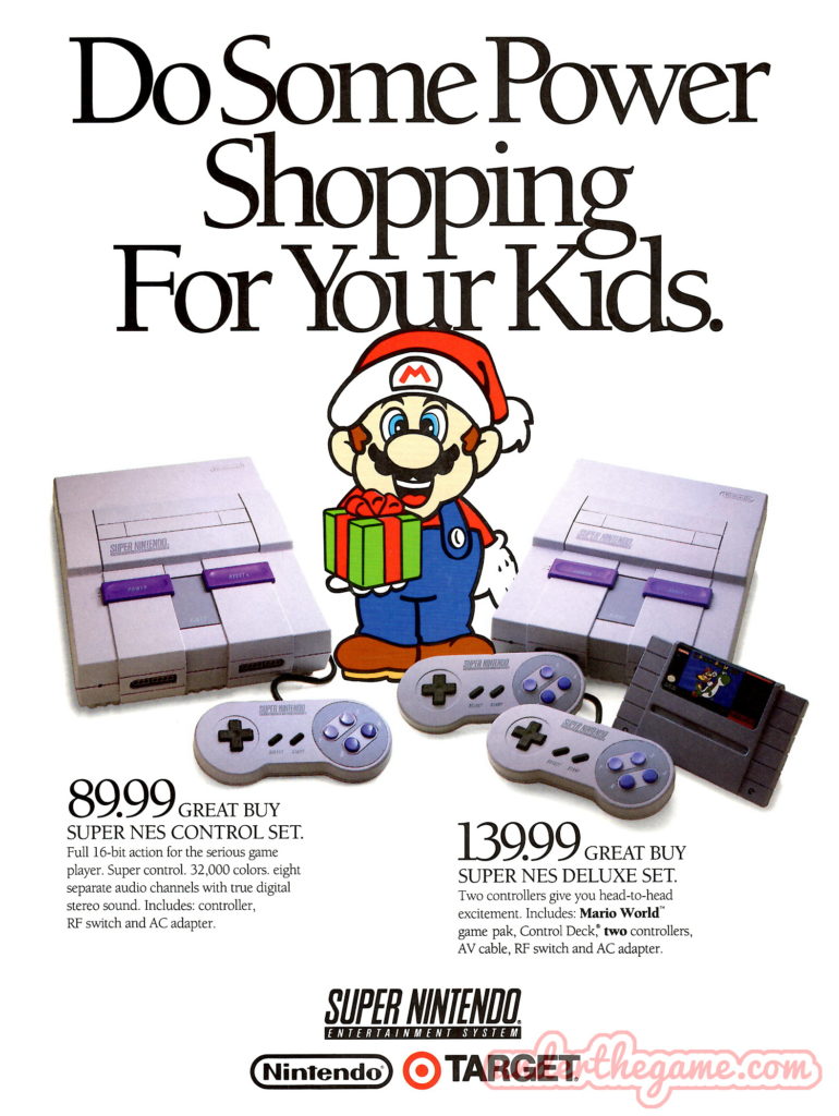 Flyer Target Jeux et Consoles Nintendo - 1992 [USA] - underthegame.com
