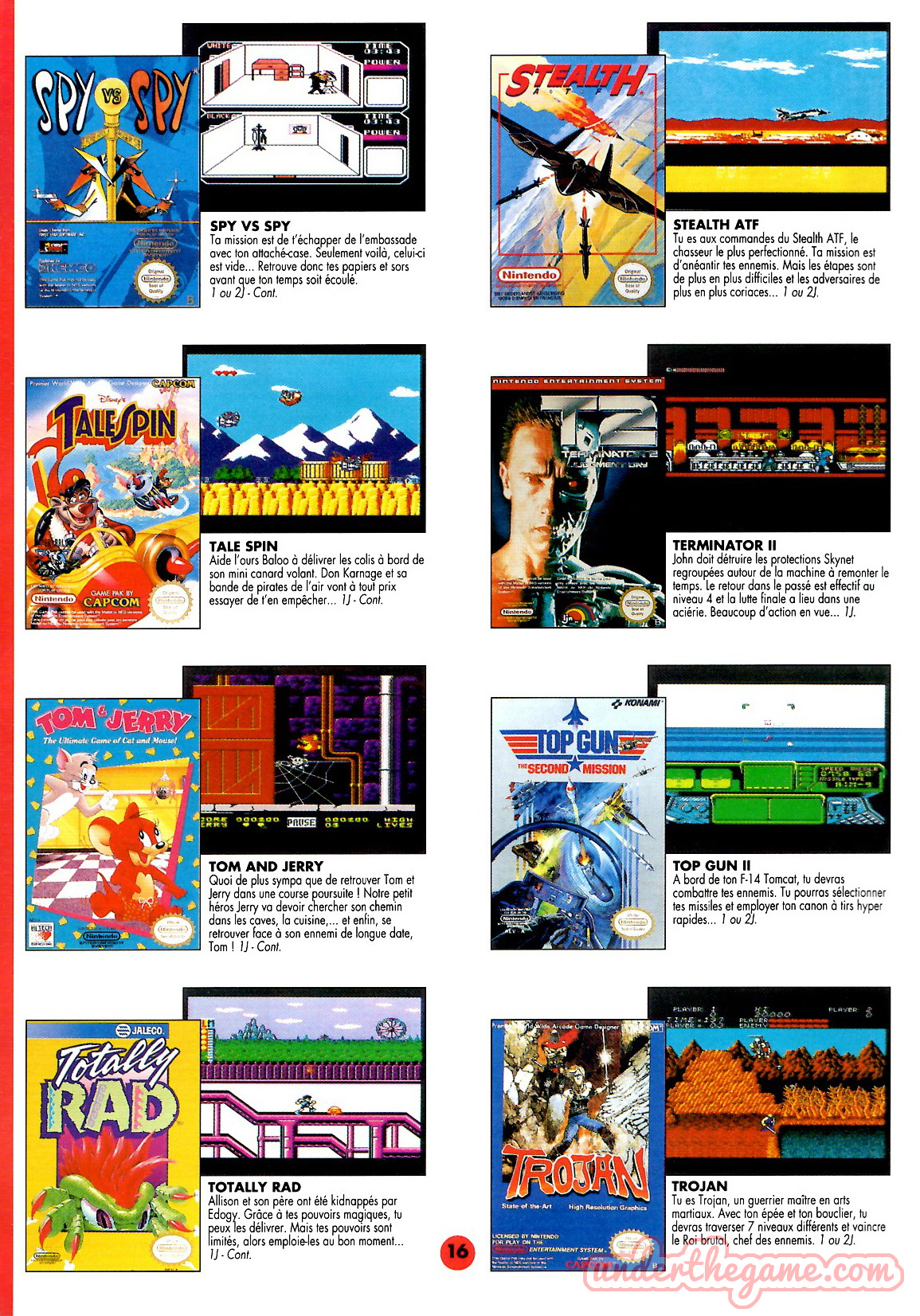 Catalogue Jeux Nintendo - 1993 [BE] - underthegame.com