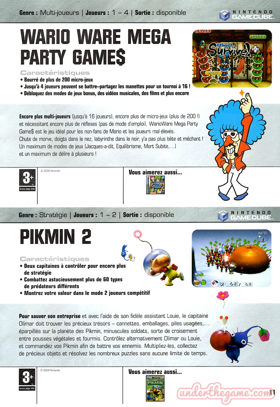 Catalogue des nouveautés - Nintendo - 2004-2005 [VF] - underthegame.com