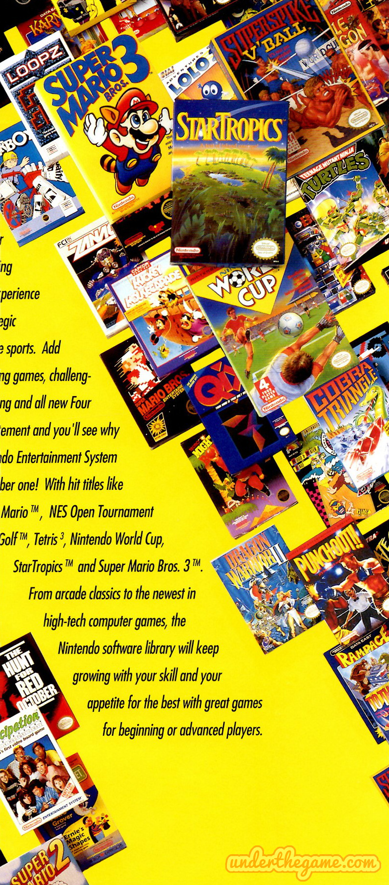 Brochure NES - Nintendo - 1991 [USA] - underthegame.com