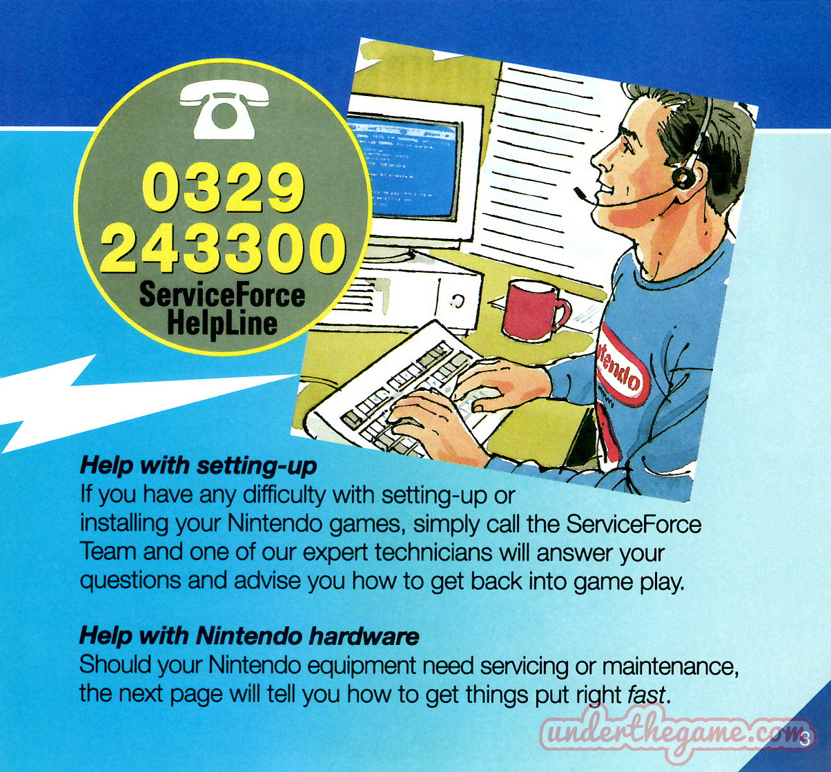 Brochure Service Force Centre Customer - Nintendo - 90's [UKV ...